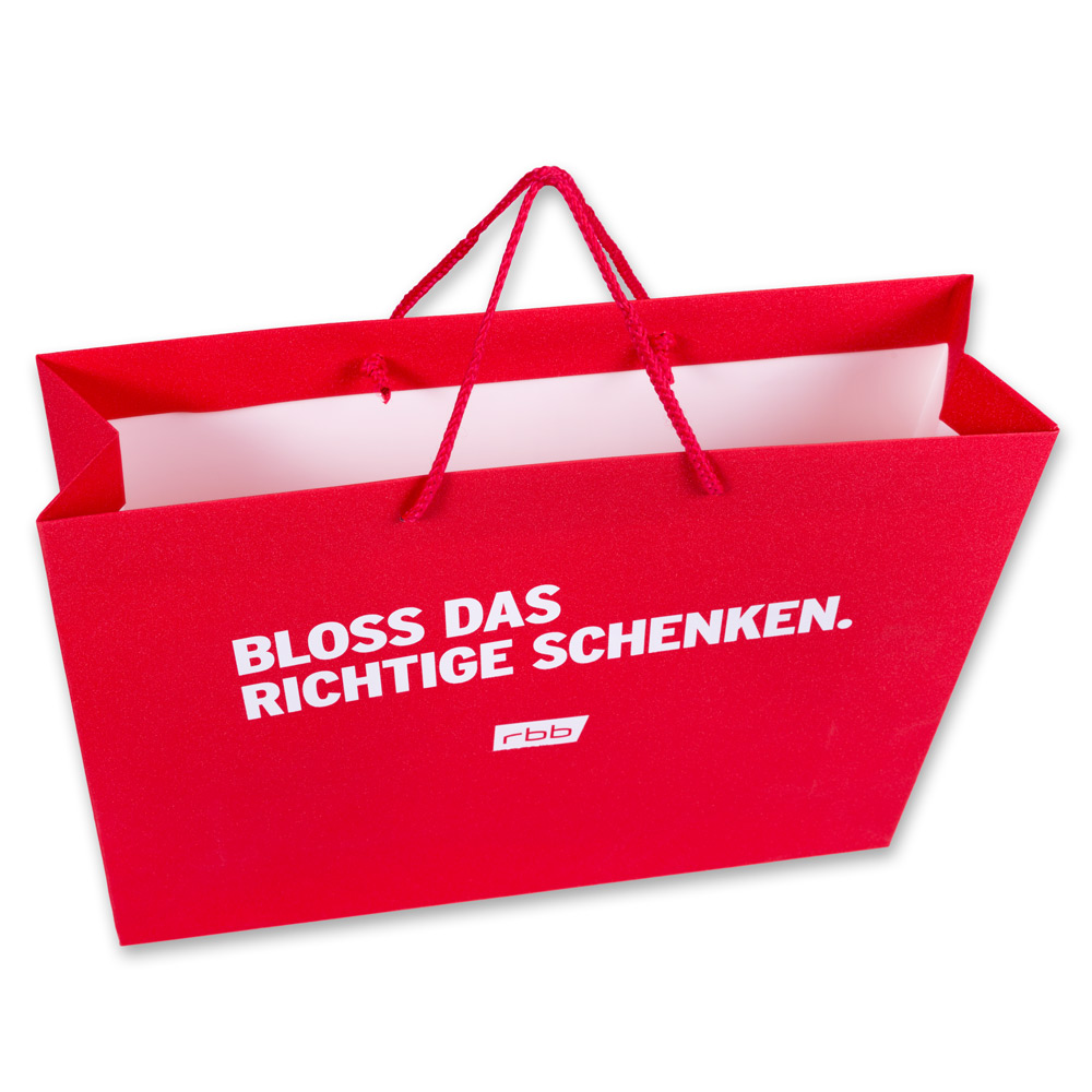rbb - Geschenktüte - Bloss das Richtige schenken